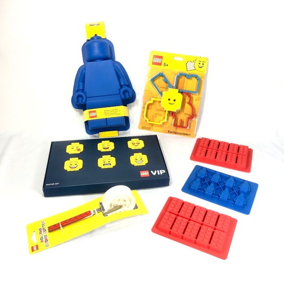 Lego | Kitchen | Lego Baking Set Minifigure Blue Cake Mold Rolling ...